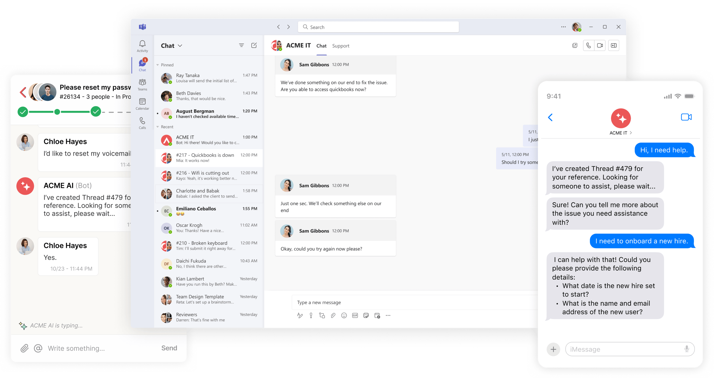 Live Managed Chat Support from Thread