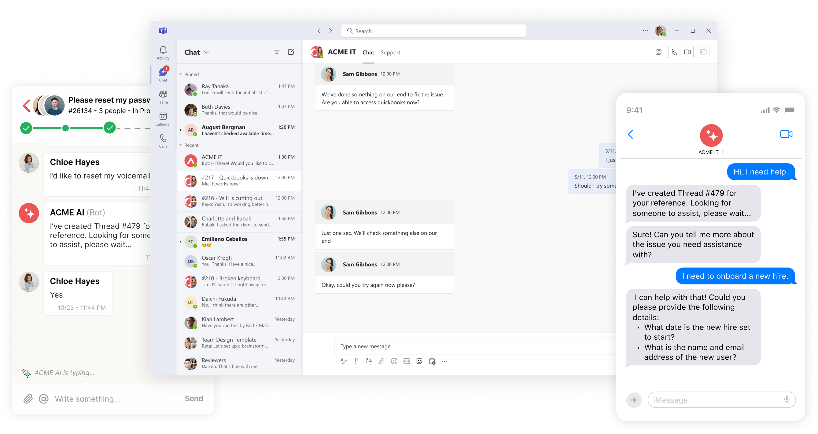 Live Managed Chat Support from Thread