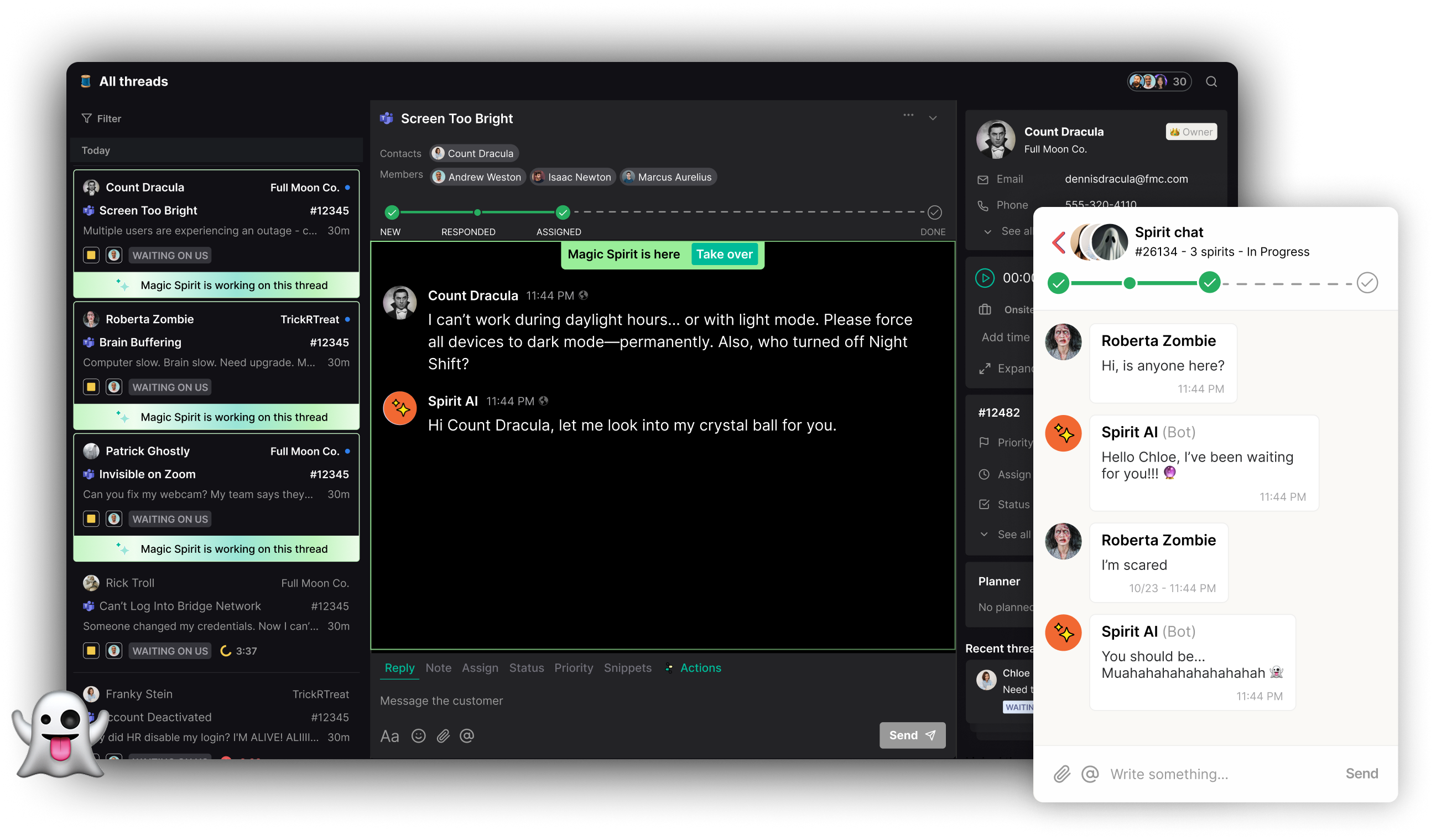 Spirit Thread - Make every unresolved issue, a haunted artifact.
