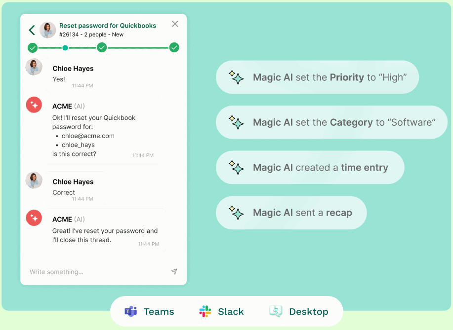 Thread - AI service desk for MSPs
