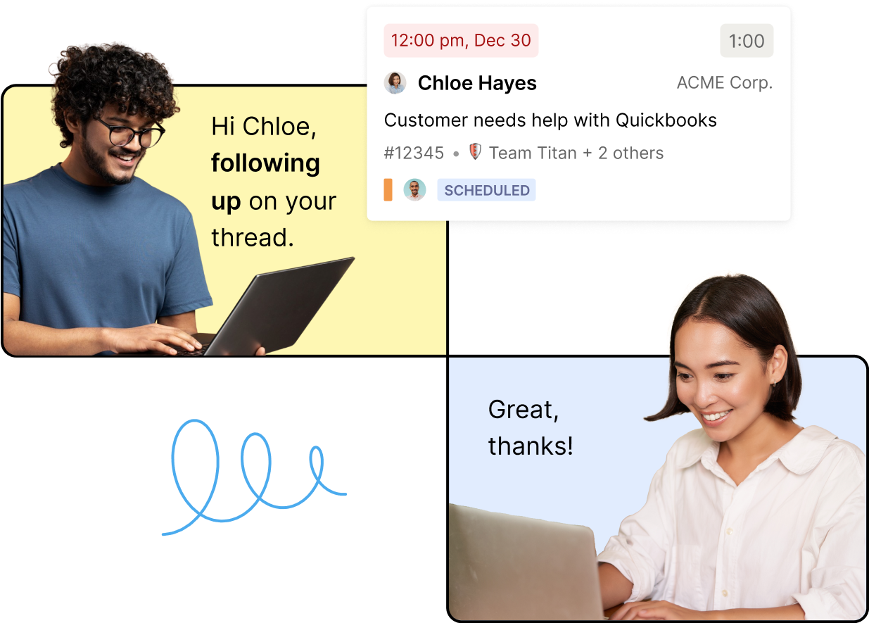 Thread Planner - Schedule your threads and empower your service team.